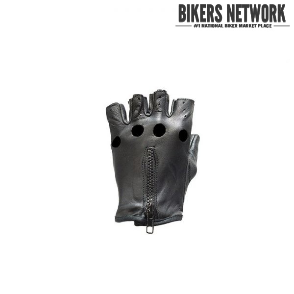 Leather Fingerless Riding Gloves – BNGLVZ54 – Bikers Network