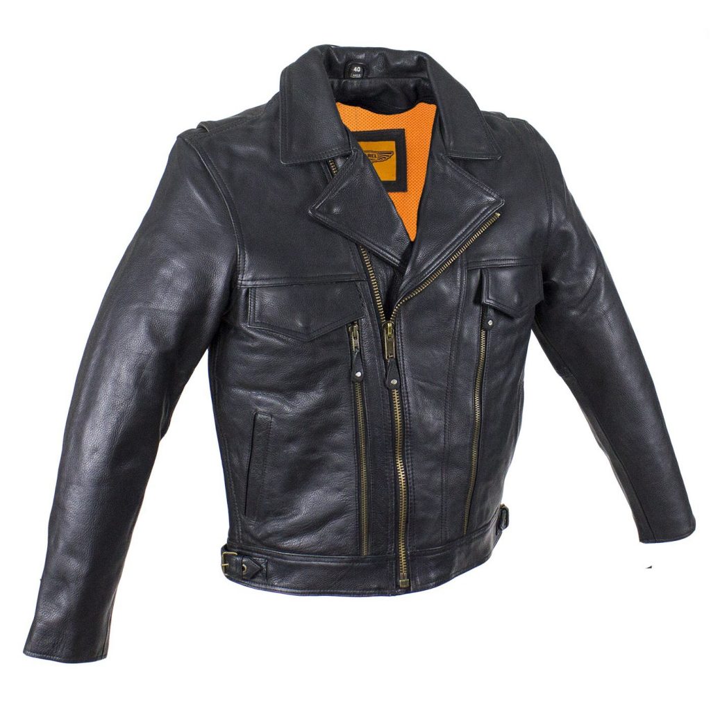 Mens Leather Racing Style Motorcycle Jacket – BNMJ800 – Bikers Network