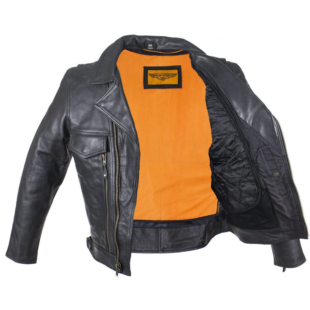 Mens Leather Racing Style Motorcycle Jacket – BNMJ800 – Bikers Network