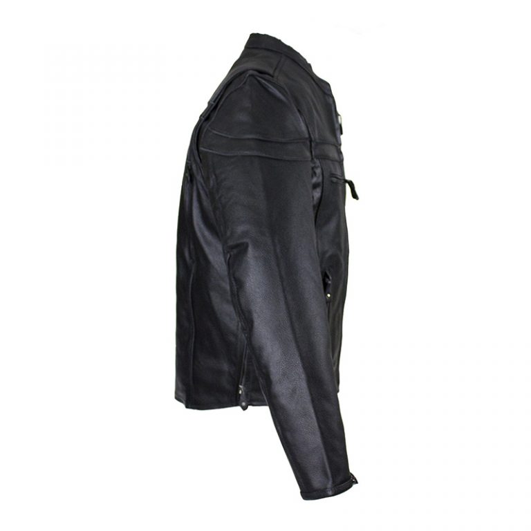 Men’s Reflective Leather Concealed Carry Jacket – BNMJ796-SS – Bikers ...
