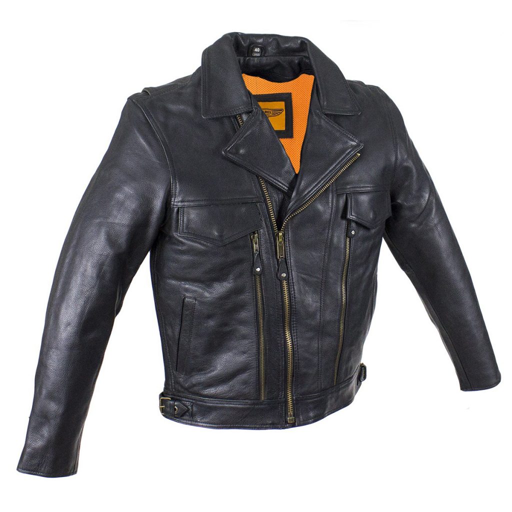 Mens Motorcycle Racer Jacket With Cuffs – BNMJ800-11 – Bikers Network