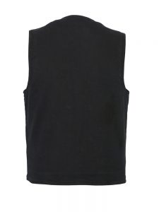 Mens Single Back Panel Concealed Carry Denim Vest – BNDM925BK – Bikers ...